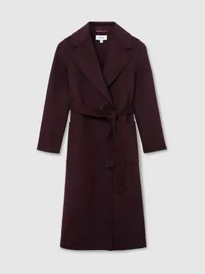REISS Lucia Petite Wool-blend Double-breasted Blindseam Coat