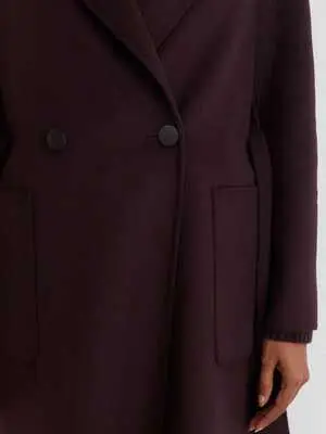 REISS Lucia Petite Wool-blend Double-breasted Blindseam Coat