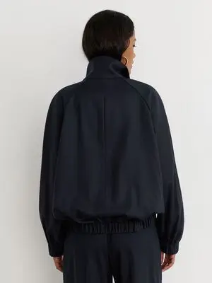REISS Solene Wool-blend Dual-zip Bomber Jacket