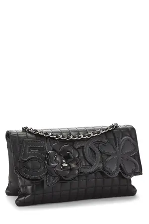Chanel Lambskin Camellia N°5 Flap Bag