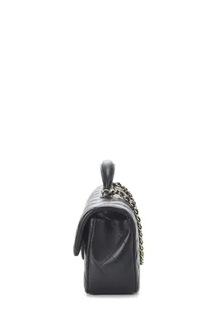 Chanel Lambskin Top Handle Flap Bag