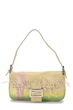 Fendi Multicolor Leather Embellished Baguette
