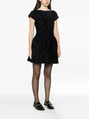 Sandro Floral-pattern Mini Flared Dress