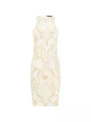 Roberto Cavalli Paisley-print Sleeveless Mini Dress