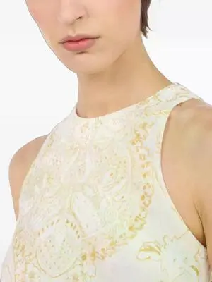 Roberto Cavalli Paisley-print Sleeveless Mini Dress