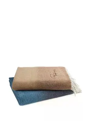 Roberto Cavalli Gradient-effect Fringed Blanket