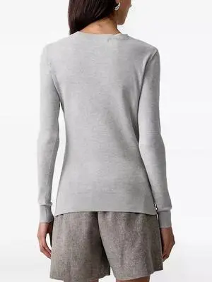 Guess Beaded Logo-embroidered Sweater