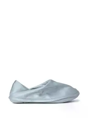 Camper X Issey Miyake Peu Form Leather Slippers - Silver