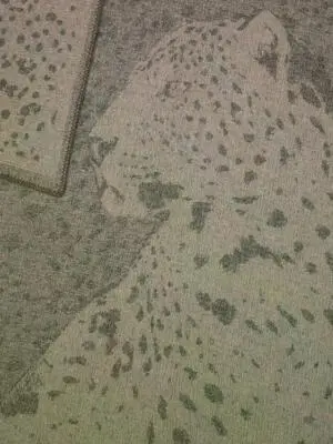 Roberto Cavalli Leopard-intarsia Blanket