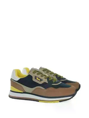 HARMONT & BLAINE Logo-patch Panelled Sneakers - Brown