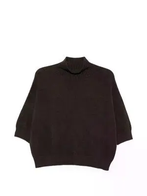 Imperial High-neck Short-sleeve Sweater