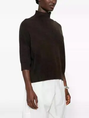 Imperial High-neck Short-sleeve Sweater