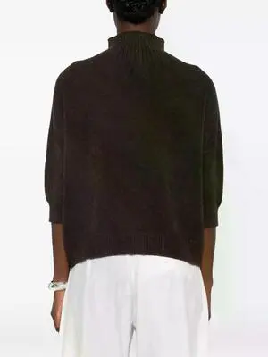 Imperial High-neck Short-sleeve Sweater