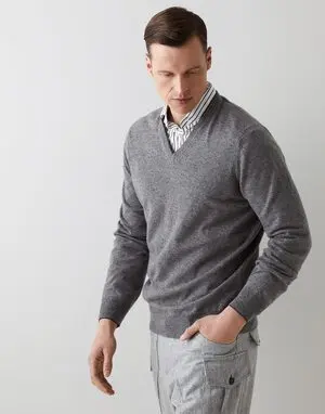 Brunello Cucinelli V-neck Knit Jumper
