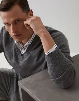 Brunello Cucinelli V-neck Knit Jumper