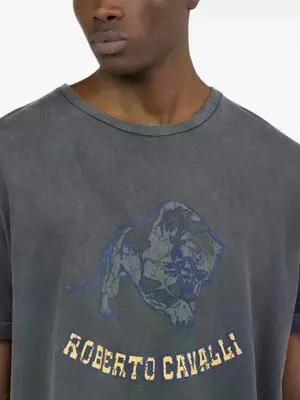 Roberto Cavalli Logo-print Cotton T-shirt
