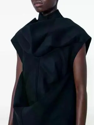 Rick Owens Pelican Draped High-neck Top