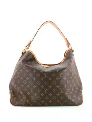 LOUIS VUITTON Delightful Handbag Monogram Canvas Mm Hobo Bag - Brown