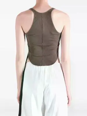 Rick Owens Asymmetric-hem Tank Top - Green