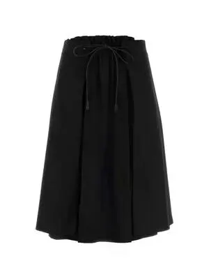 Moncler Drawstring Flared Midi Skirt - Black