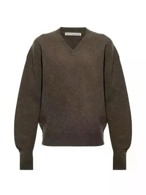 Studio Nicholson Loch V-neck Sweater - Brown