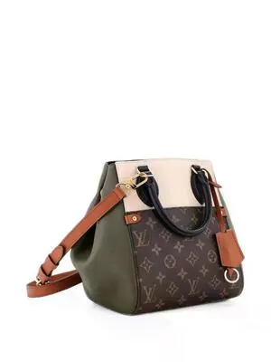 LOUIS VUITTON Fold Tote Monogram Canvas And Leather Pm Satchel - Brown