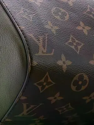 LOUIS VUITTON Fold Tote Monogram Canvas And Leather Pm Satchel - Brown
