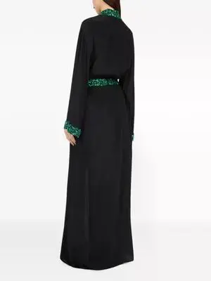 Roberto Cavalli Sequin-embellished Wrap Dress