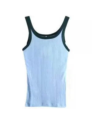 BASERANGE Racer Ribbed-knit Tank Top - Blue