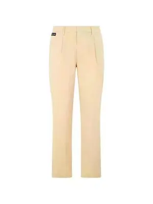 Roberto Cavalli Logo-patch Pleated Trousers - Neutrals