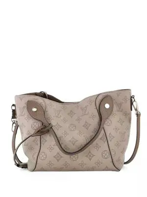 LOUIS VUITTON Hina Handbag Mahina Leather Pm Shoulder Bag - Neutrals