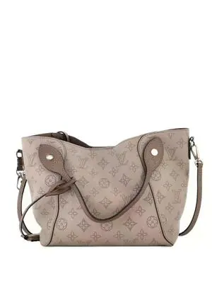 LOUIS VUITTON Hina Handbag Mahina Leather Pm Shoulder Bag - Neutrals
