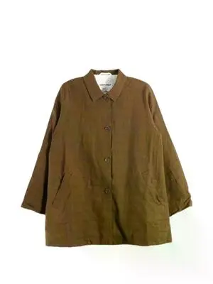 CASEY CASEY Soleil Check-pattern Button-up Jacket - Brown