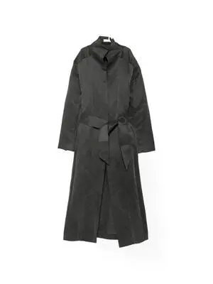 RUOHAN Belted Shawl-collar Coat - Grey