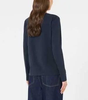 Max Mara Dog-appliqué Long-sleeve T-shirt