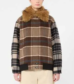 Max Mara Virgin Wool Check Jacket