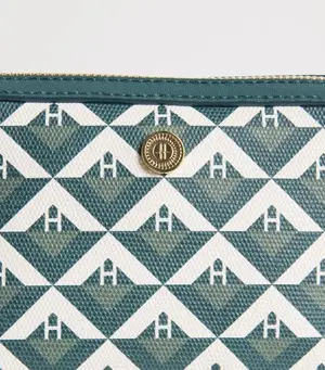 Harrods Coated Canvas Geometric Wash Bag