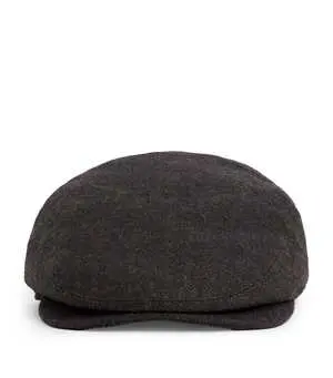 Barbour Wool-blend Barlow Flat Cap - Brown