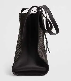 Bottega Veneta Leather Corriere Tote Bag - Brown