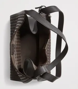 Bottega Veneta Leather Corriere Tote Bag - Brown