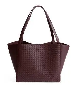 Bottega Veneta Large Leather Corso Tote Bag - Red