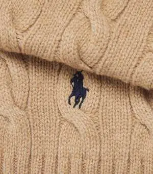 Polo Ralph Lauren Wool-cashmere Cable-knit Scarf
