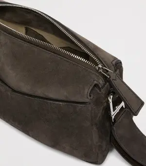 Max Mara Suede Cross-body Bag - Brown