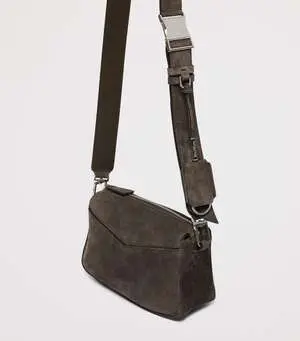 Max Mara Suede Cross-body Bag - Brown