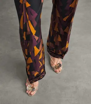 Emilio Pucci Silk Baiadera Print Wide-leg Trousers