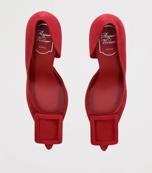 ROGER VIVIER Suede Viv In The City Pumps 85