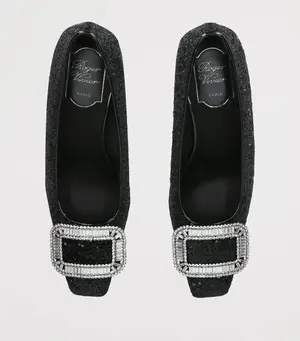 ROGER VIVIER Embellished Belle Vivier Pumps 45