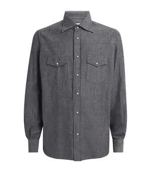 Eleventy Cotton Texas Shirt