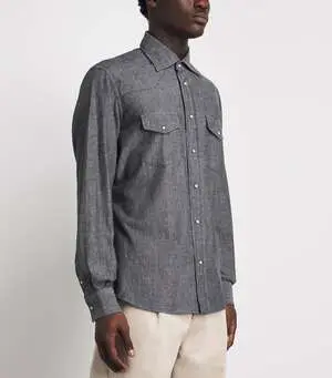 Eleventy Cotton Texas Shirt