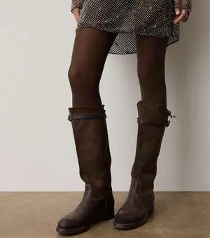 Ralph Lauren Vachetta Leather Ward Engineer Boots